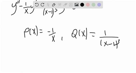 SOLVED Determine The Singular Points Of The Given Differential Equation Classify Each Singular