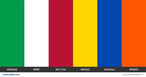 Rubiks Cube Colors Palette