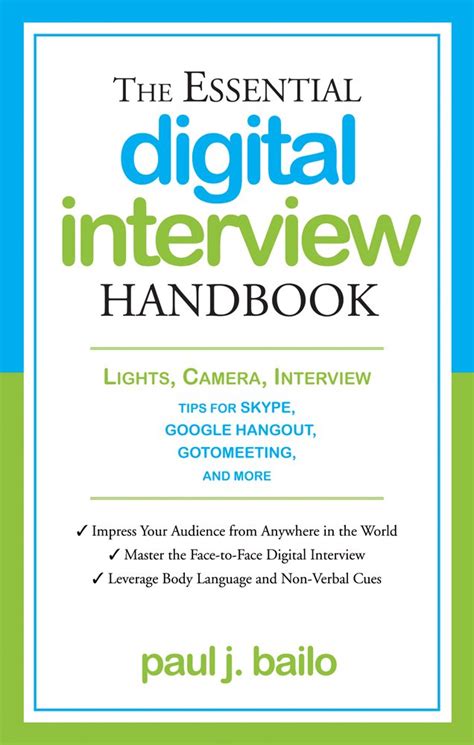The Essential Digital Interview Handbook Lights Camera Interview Tips For Skype Google