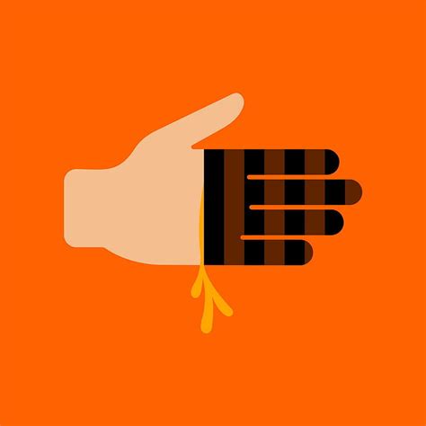 플랫 아이콘 세련 된 배경 피 묻은 손 벡터 Ai Eps Uidownload