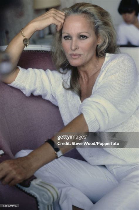 Swiss German Actress And Model Ursula Andress Circa 1982 Andress Is