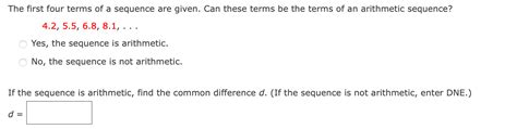 Solved The First Four Terms Of A Sequence Are Given Can Chegg
