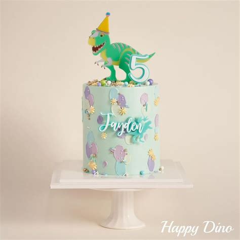 크렘 드 르네 On Instagram Happy Dino 해피 디노🦖 아이이름과 숫자를 포함한 토퍼3종세트가 기본구성됩니다😄