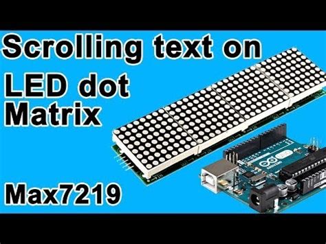 Arduino Tutorial By Manmohan Pal Arduino Text Scrolling Display MAX7219 Dot Matrix 4 In 1