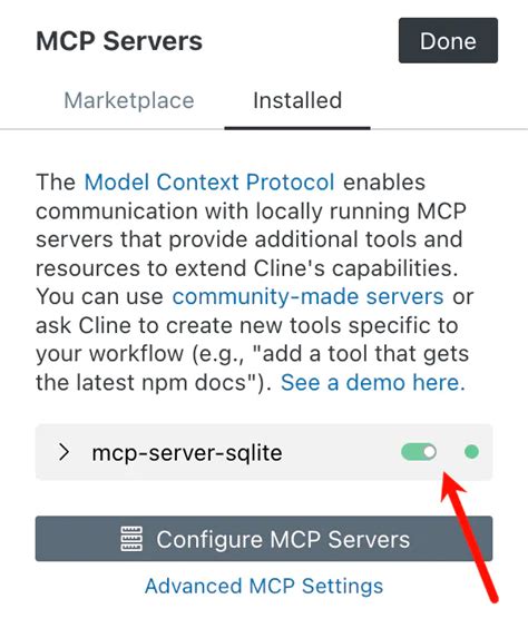 Cline 插件搭建 Mcp Sqlite 服务器 链滴
