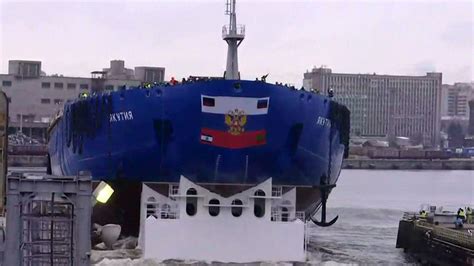 Спущен на воду новый атомный ледокол «Якутия Anna News