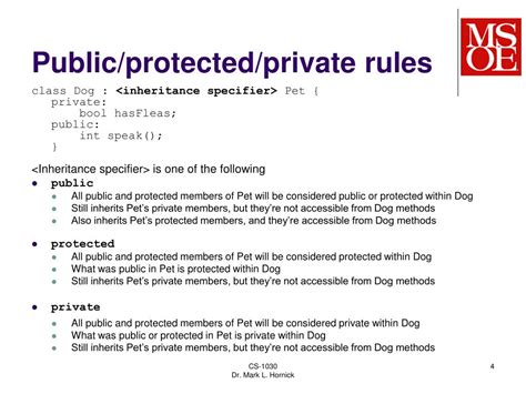 Ppt Inheritance In C Powerpoint Presentation Free Download Id4733864