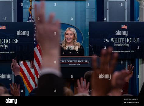 Washington Md Usa 18th Feb 2026 White House Press Secretary