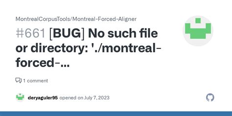 [bug] no such file or directory montreal forced aligner tmp mfa