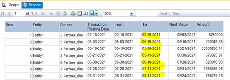 How To Dynamic Calculate The To Date Based On The Next Transaction
