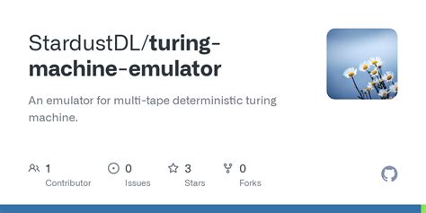 Github Stardustdl Turing Machine Emulator An Emulator For Multi Tape Deterministic Turing