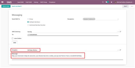 Odoo Netelip Sms Gateway Use Netelip To Send Sms From Odoo