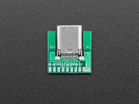 Usb Type C Socket Smt Inline Breakout Board Id 4396 350