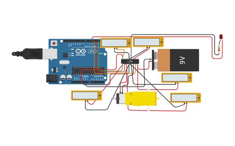 Circuit Design Puente H Tinkercad