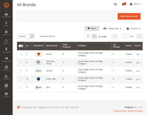 Magento Sell As Brand Shop By Brands WebKul