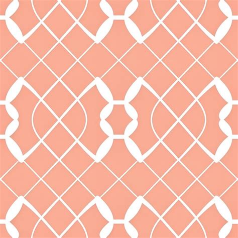 Seamless Tile Pattern Of Intersecting Lines On A Pastel Coral Background Premium Ai Generated