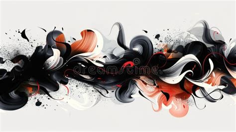 Abstract Swirling Design With Dynamic Colors And Fluid Shapes Creating A Vibrant Visual Flow