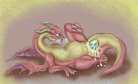 Female Dragon Transformation Laying Eggs