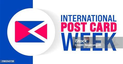 국제 엽서 주간 배경 또는 배너 디자인 템플릿은 매년 10 월에 관찰됩니다 10월에 대한 스톡 벡터 아트 및 기타 이미지 10월 2024년 2025년 Istock