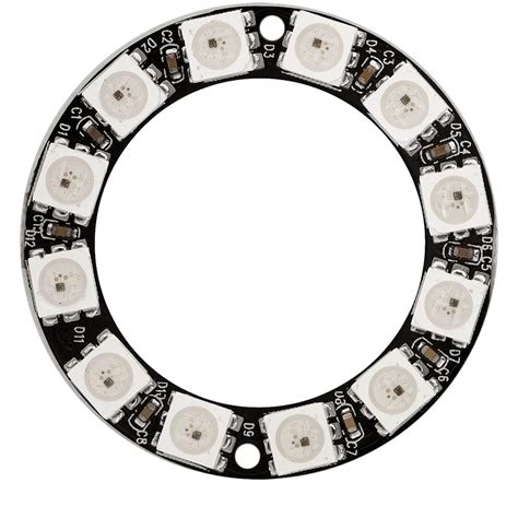 Led Ring 5v Rgb Ws2812b 12 Bit 37mm