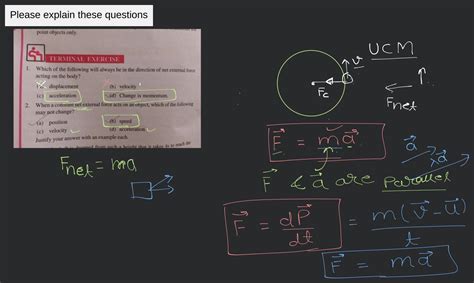 When A Constant Net External Force Acts On An Object Which Of The Follow