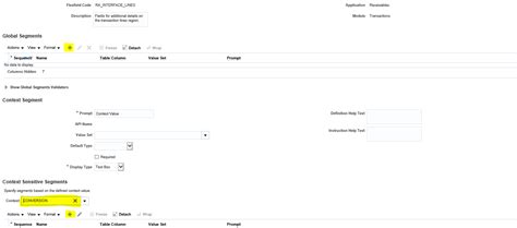 Oracle Applications Blog Receivables Descriptive Flex Fields How To Configure Descriptive