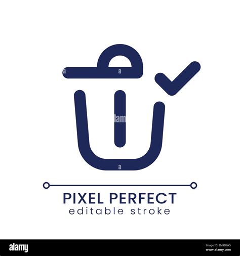 Successfully Deleted Pixel Perfect Linear Ui Icon Stock Vector Image And Art Alamy