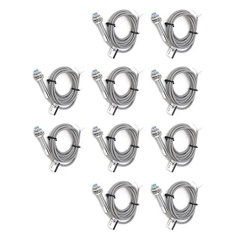 Proximity Switches Dc 6 36v 8mm Dia Npn No 10pcs 1mm Detecting