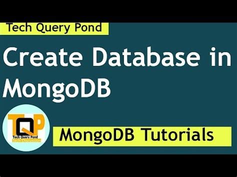 Create Database In MongoDB YouTube