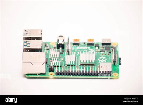 kiev ukraine august 13th 2020 general purpose input output gpio connector on single board