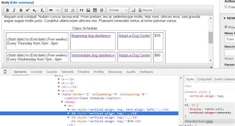 Incompatibility Betwixt Ckeditor And Bootstrap And Other Themes In Tables [ 2640466]