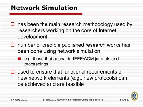 ppt network simulation using ns2 powerpoint presentation free