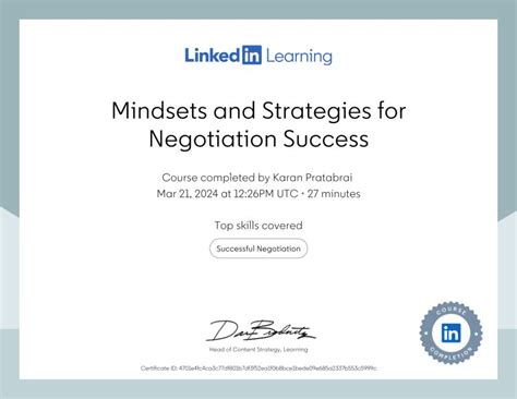 karan p on linkedin certificate of completion