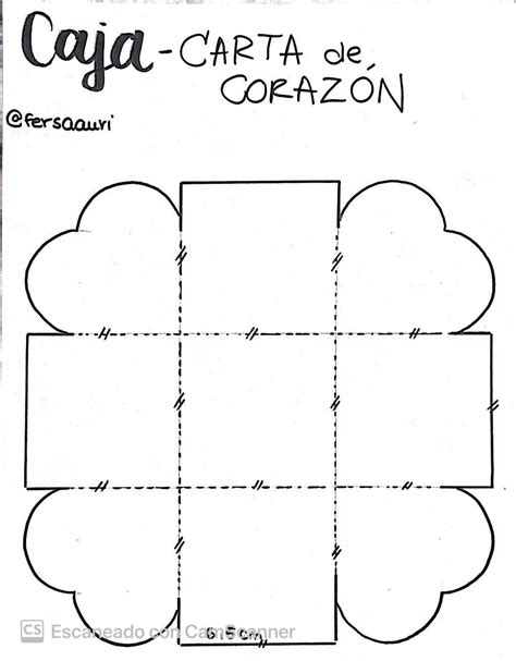 💝plantilla Para Caja De Corazón💝