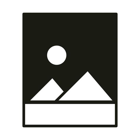 Mobile Application Image Gallery Web Button Menu Digital Silhouette Style Icon Vector