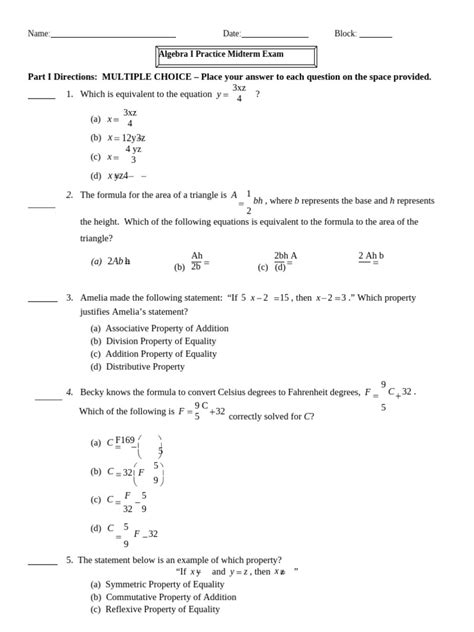 practice exam pdf