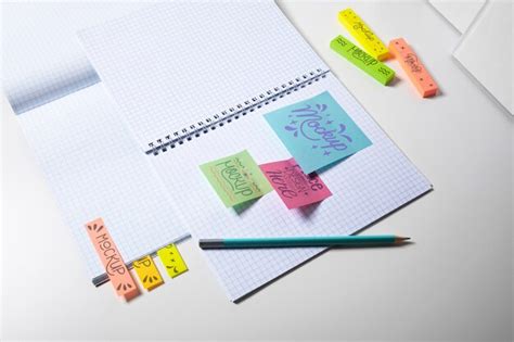 Premium PSD Small Portable Post It Note Mockup Design