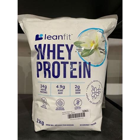 Lean Fit Whey Protein Powder Vanilla Flavor 2kg
