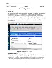 Lab Docx Name CSC Cybersecurity LAB Points Packet Sniffing And Wireshark