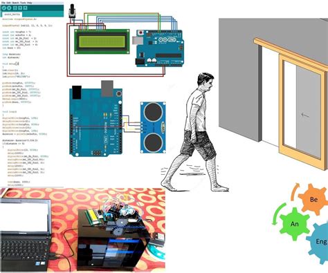 How To Make Automatic Door Opening Using Ultrasonic Sensor Hrsc04 Automatic Door Opener