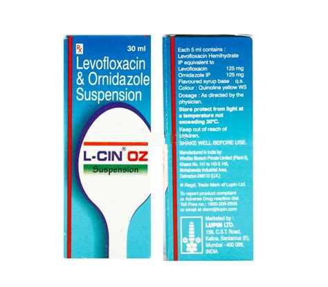 Lcin Oz Infection Suspension 30 Ml Bottle Price From Rs 45 Unit Onwards Specification And
