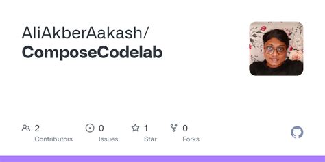 Github Aliakberaakashcomposecodelab
