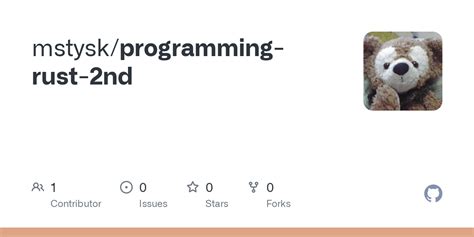 Github Mstyskprogramming Rust 2nd