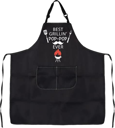 Best Grillin Pop Pop Ever Grandpa Apron For Grilling Pop