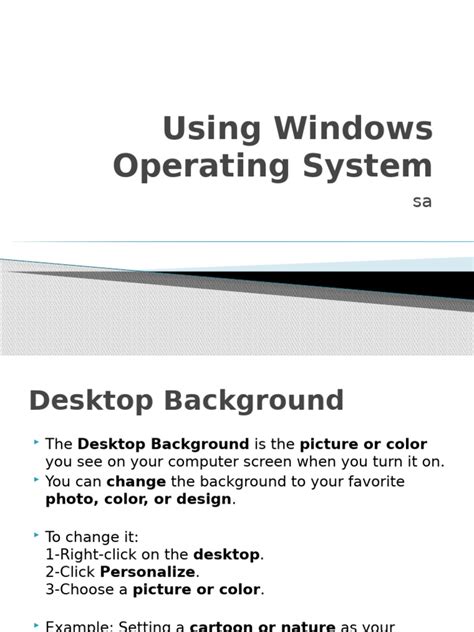 Using Windows Operating System Pdf