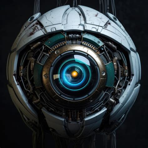 Premium Photo Robot Ai Eye Concept