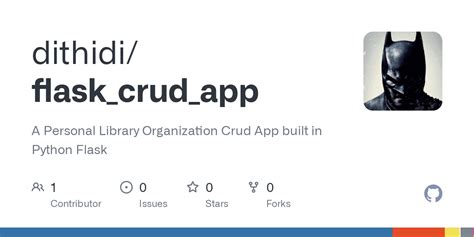 Github Dithidi Flask Crud App A Personal Library Organization Crud App Built In Python Flask