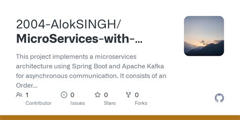 Github 2004 Aloksingh Microservices With Kafka This Project Implements A Microservices