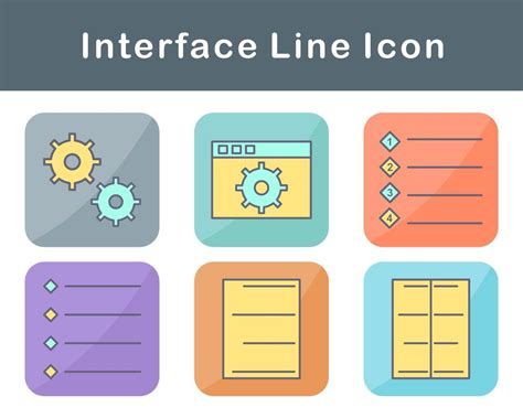 Interface Vector Icon Set 20643942 Vector Art At Vecteezy