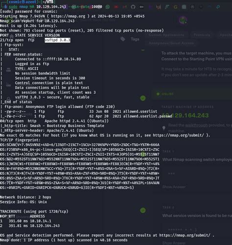 htb walkthrough crocodile nmap result by rupeshthakur jun 2024